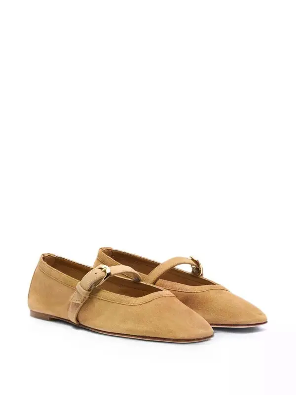 STUART WEITZMAN Sai Buckle Detail Ballet Flats