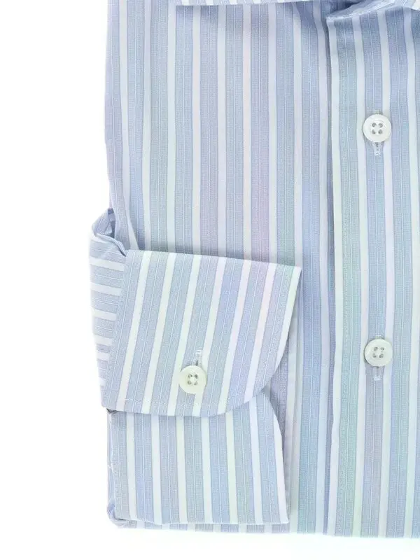 Corneliani Striped French-collar Shirt