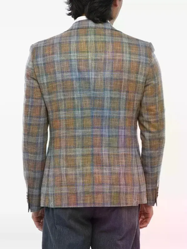 Corneliani Checked Single-breasted Blazer