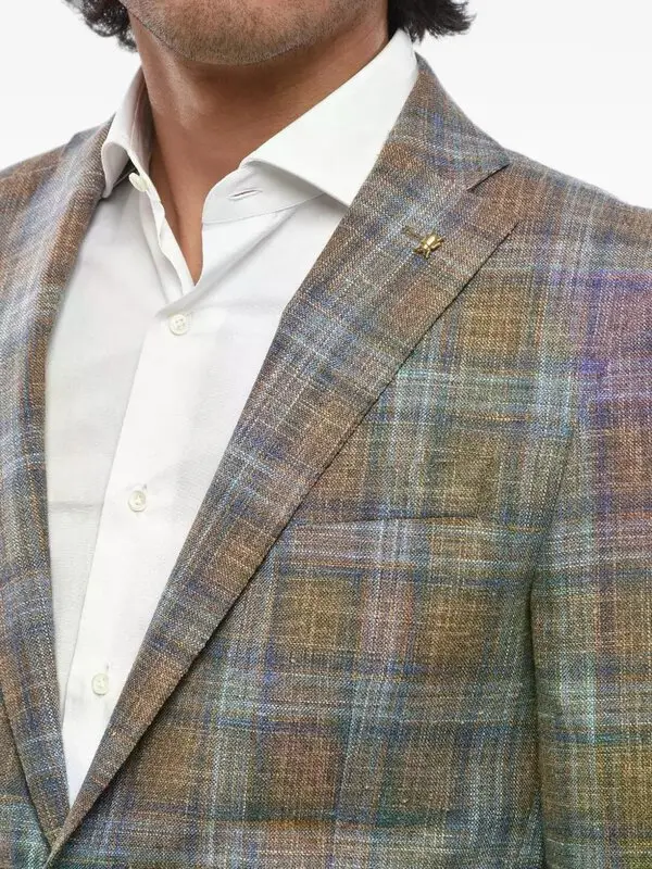 Corneliani Checked Single-breasted Blazer