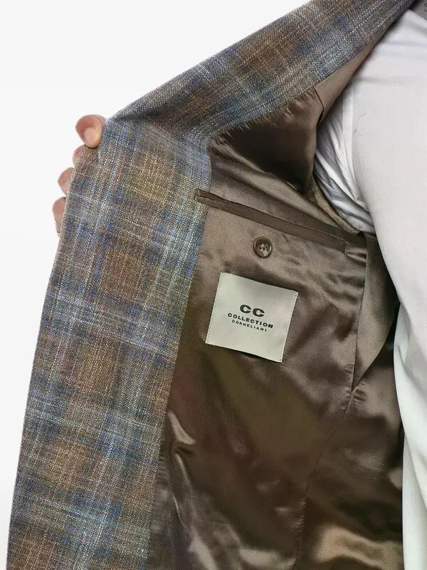 Corneliani Checked Single-breasted Blazer
