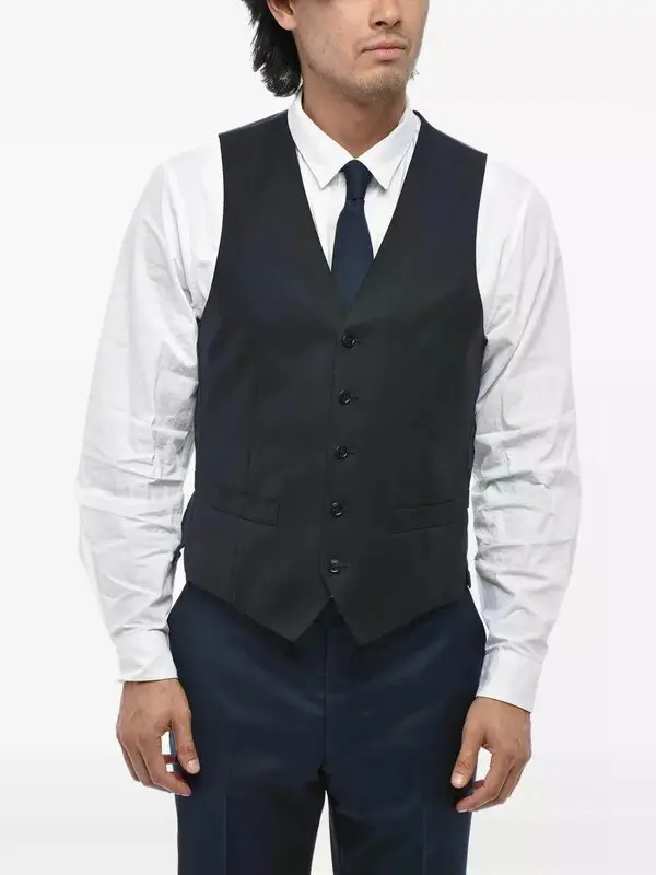 Corneliani V-neck Single-breasted Waistcoat