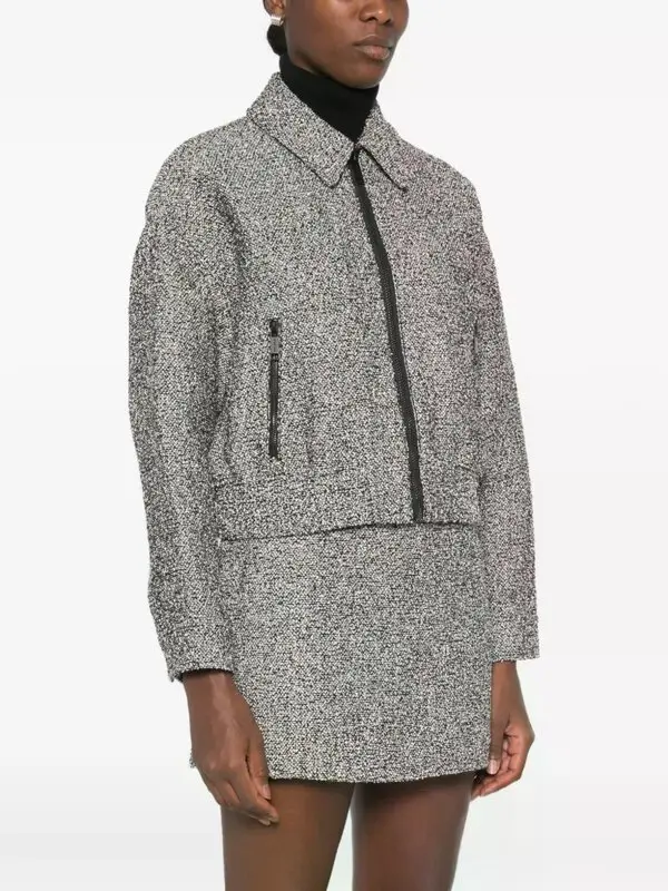 Michael Kors Tweed Zip-up Jacket