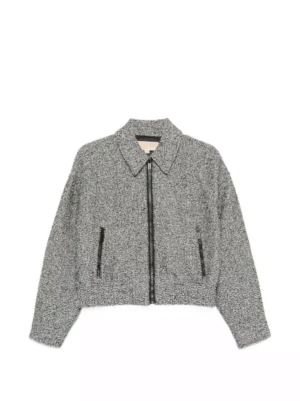 Michael Kors Tweed Zip-up Jacket
