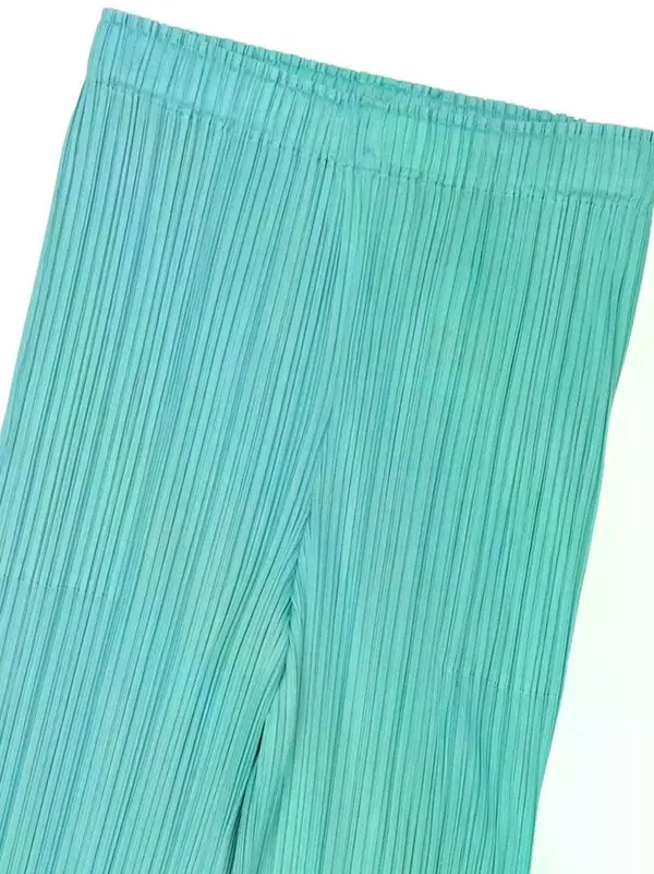 Issey Miyake Pleated Straight Leg Trousers