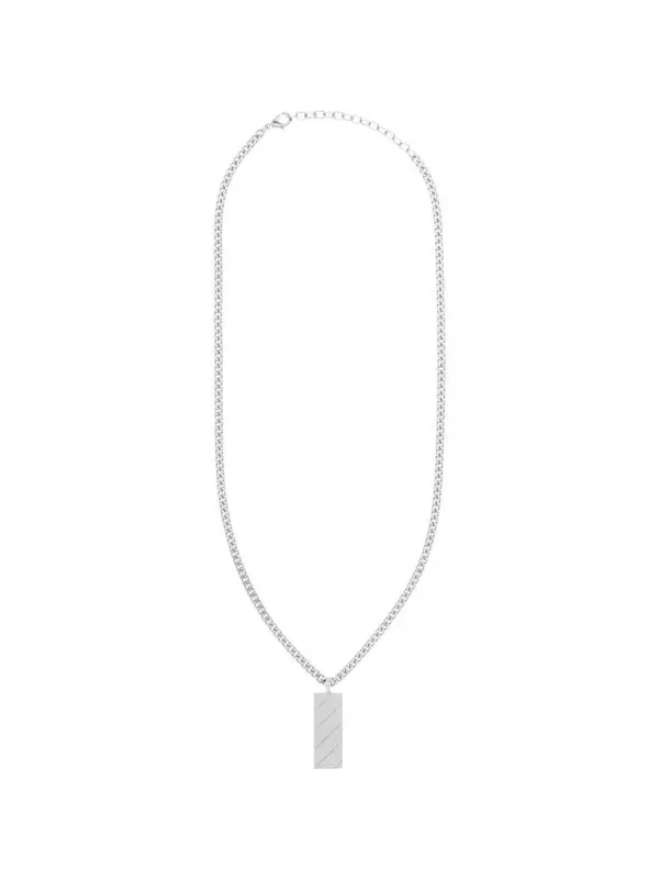 Off-White Curb-chain Pendant Necklace