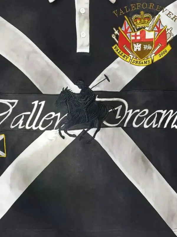 VALE FOREVER Stallion Rugby Polo Shirt - Black