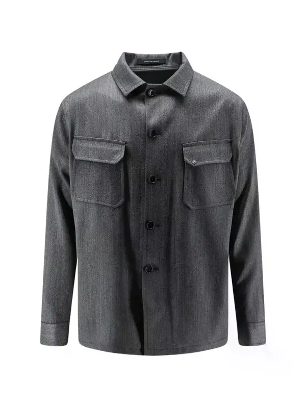 Tagliatore Virgin Wool Button-fastening Shirt Jacket