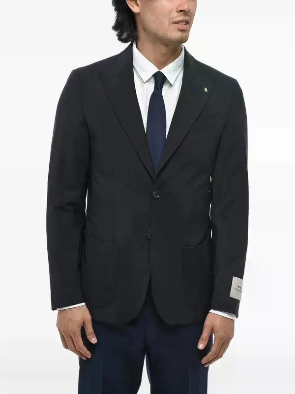 Corneliani Logo-patch Single-breasted Blazer