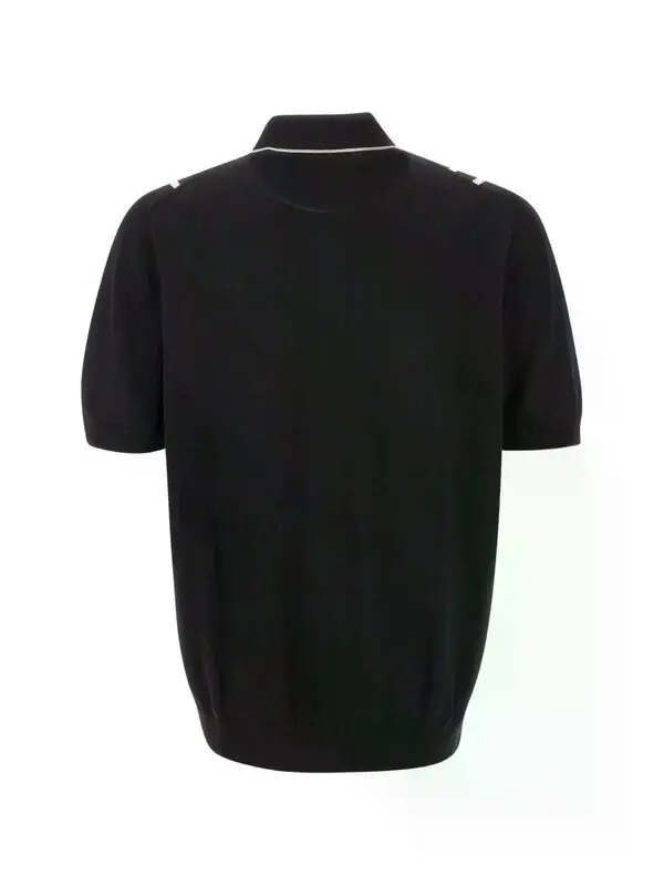 GRAN SASSO Striped-intarsia Knitted Shirt