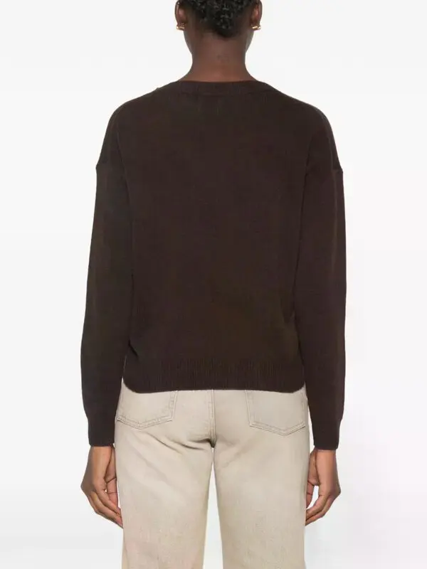 ALLUDE Long-sleeve Ribbed-trim Sweater