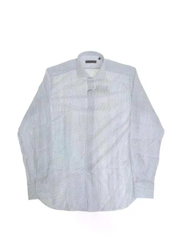 Corneliani Striped French-collar Shirt