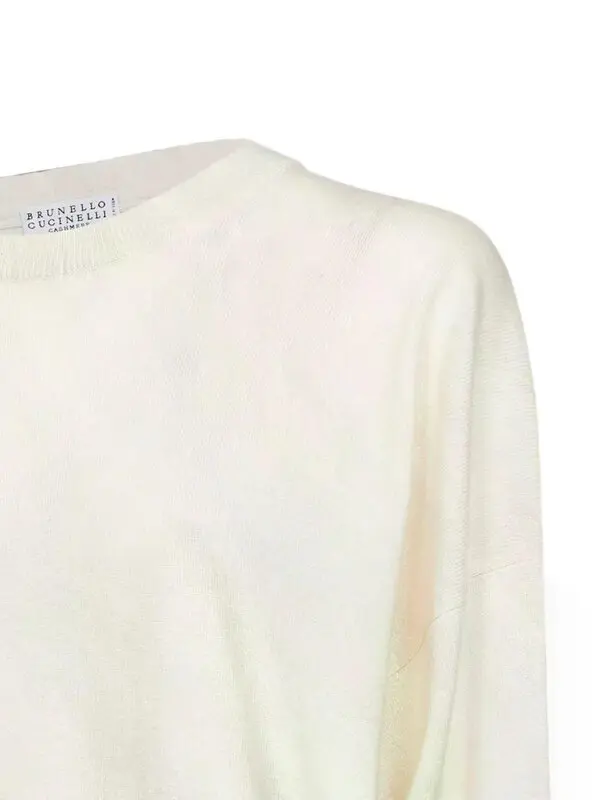 Brunello Cucinelli Monili-trimmed Cashmere Sweater