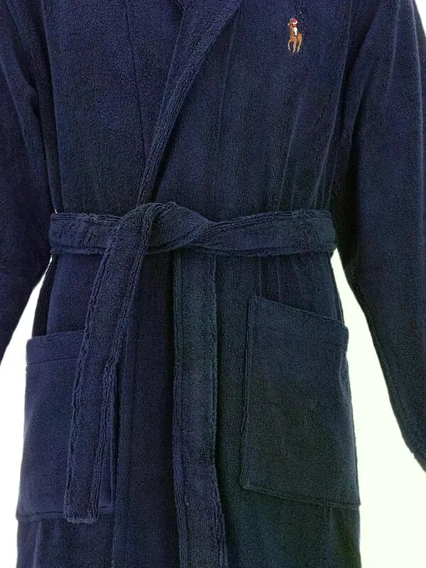 Polo Ralph Lauren Embroidered-logo Kimono-style Bathrobe