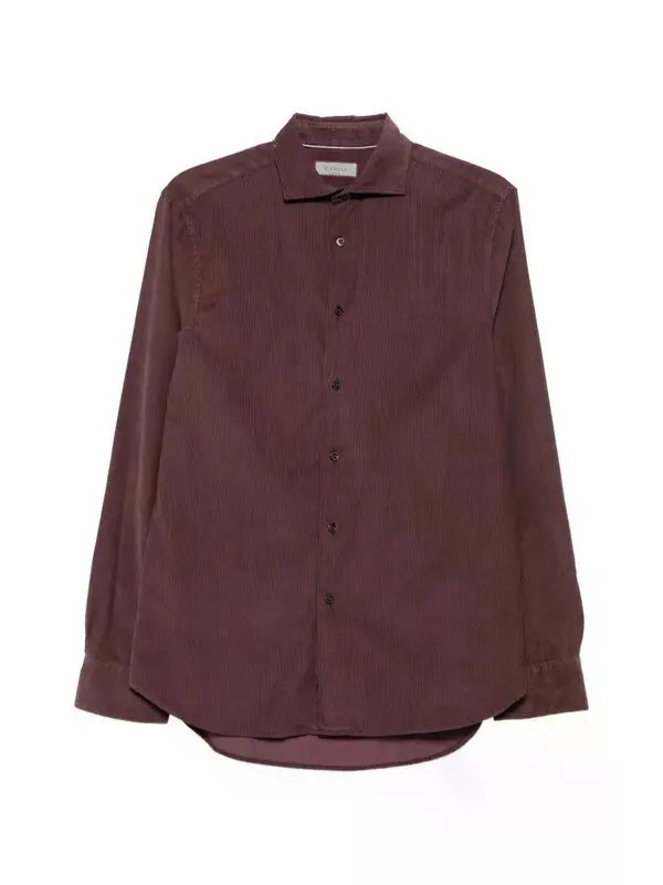 Canali Corduroy Long-sleeve Shirt