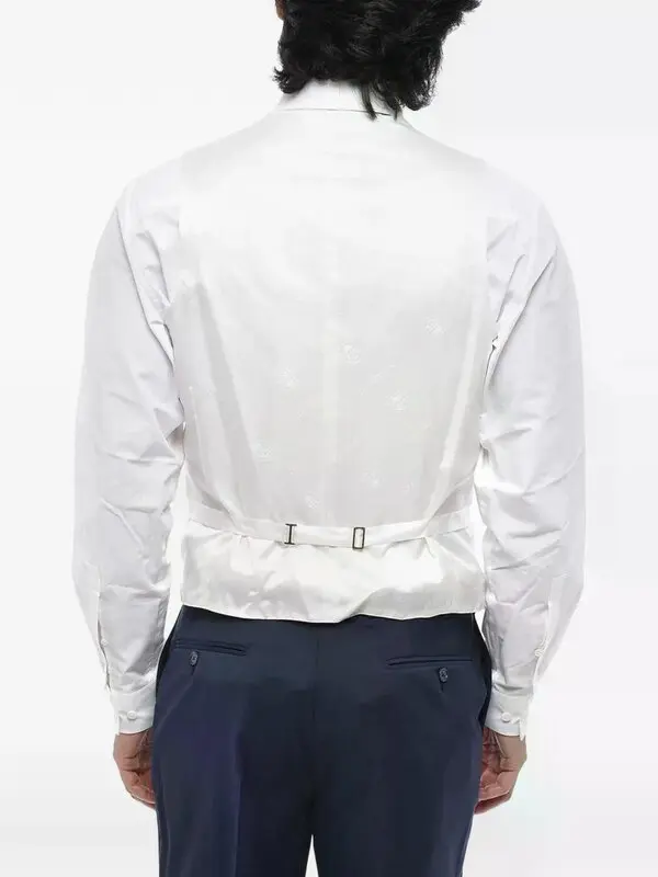 Corneliani Cerimonia Academia Satin-finish Silk Waistcoat