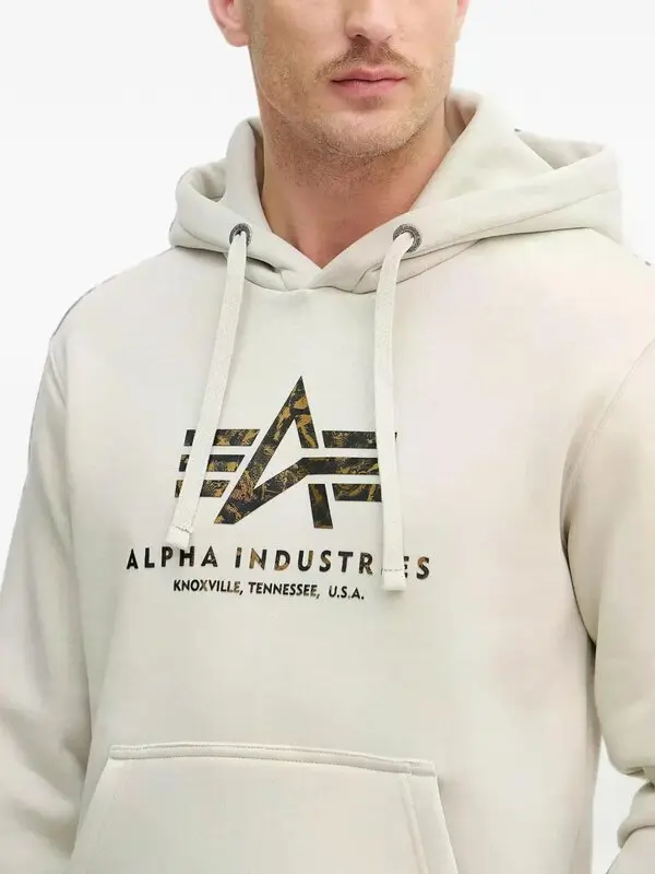Alpha Industries Logo-print Drawstring Hoodie
