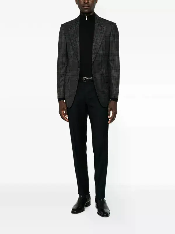 Tagliatore Quarter-zip Knitted Polo Shirt