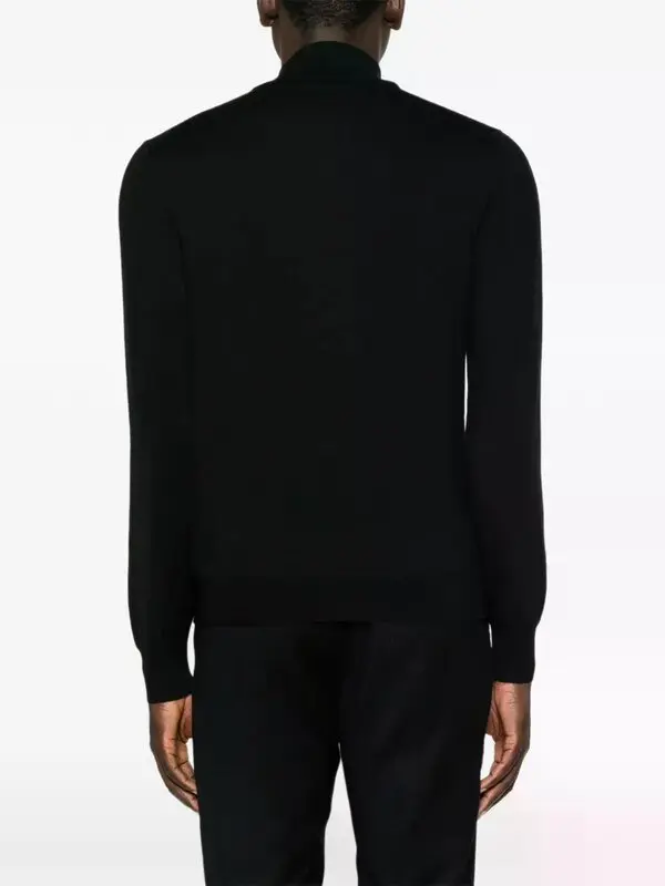 Tagliatore Quarter-zip Knitted Polo Shirt