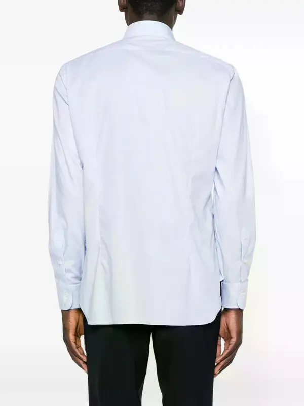 BARBA NAPOLI Spread-collar Long-sleeve Shirt