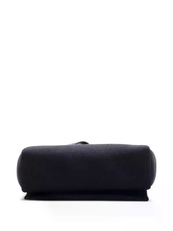 Hermès Herbag Zip Toile And Leather 20 Shoulder Bag - Black