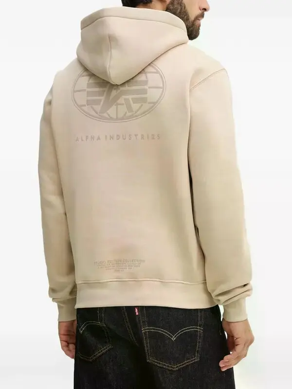 Alpha Industries World Logo Pouch-pocket Hoodie