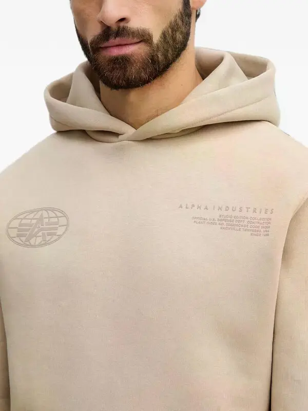Alpha Industries World Logo Pouch-pocket Hoodie