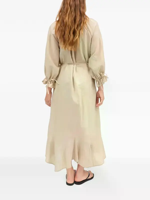 SKALL STUDIO Benedette Ruffled Tie-fastening Maxi Dress