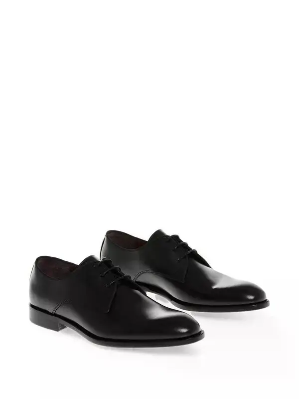 Corneliani Polished Leather Derby Shoes