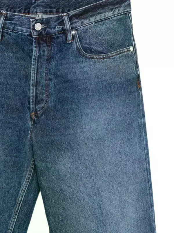 NINE:INTHE:MORNING Faded Effect Straight-leg Jeans