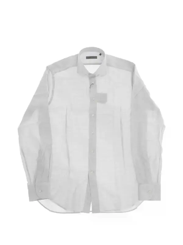 Corneliani French-collar Long-sleeve Shirt - Grey