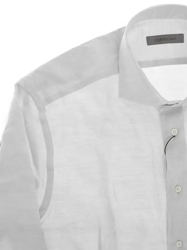 Corneliani French-collar Long-sleeve Shirt - Grey