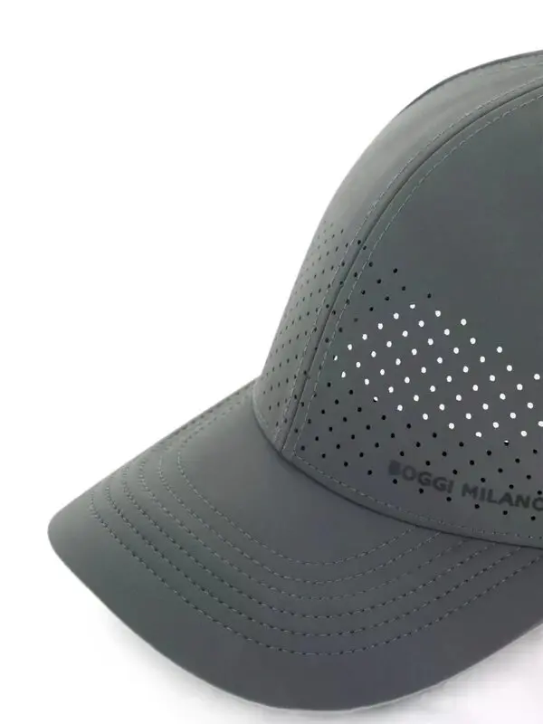 Boggi Milano Peaked Cap In Technical Fabric