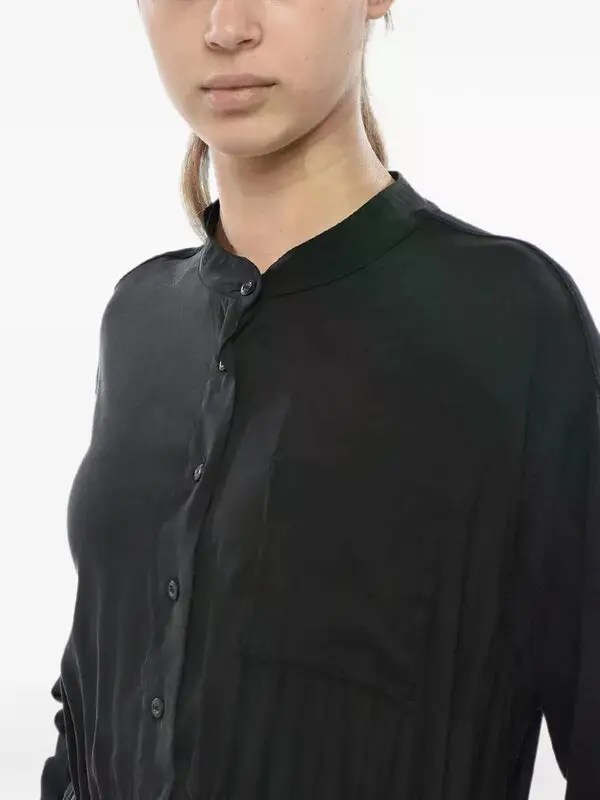 Woolrich Drawstring Waist Long Sleeve Maxi Dress