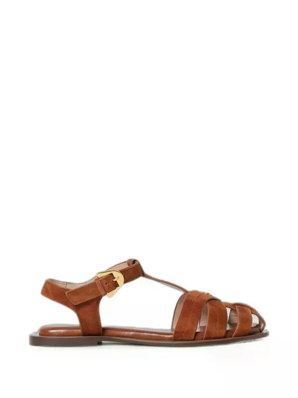 COCCINELLE Buckle-fastening T-bar Sandals - Brown