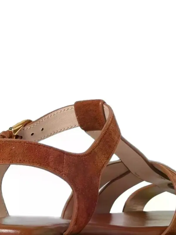 COCCINELLE Buckle-fastening T-bar Sandals - Brown