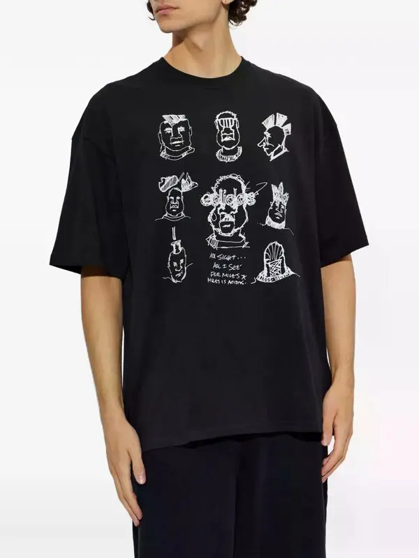 Adidas Graphic-print T-shirt - Black