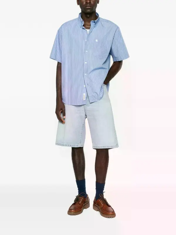 Carhartt Work In Progress Vertical-stripe Short-sleeve Shirt