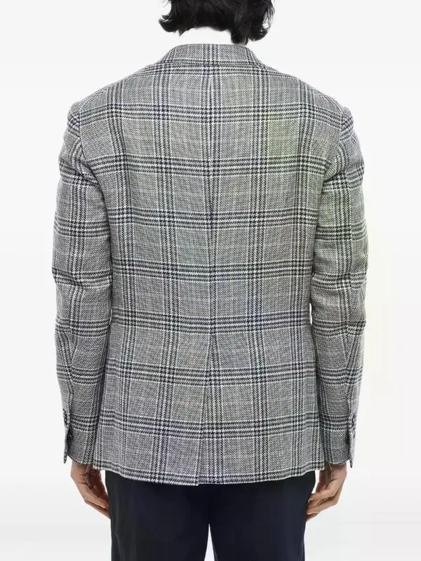 Corneliani Circle Checked Single-breasted Blazer