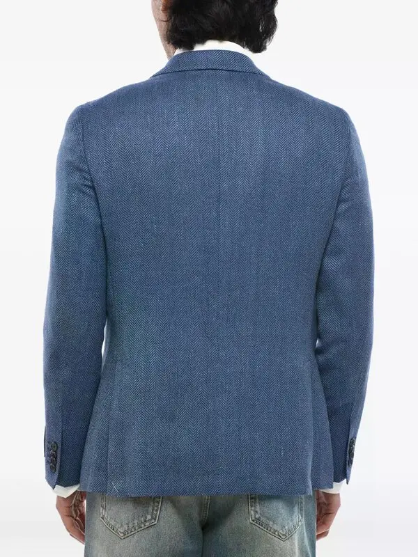 Corneliani Herringbone Patch-pocket Blazer