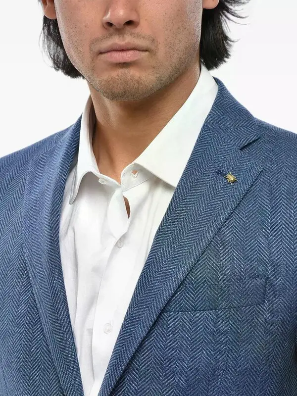Corneliani Herringbone Patch-pocket Blazer
