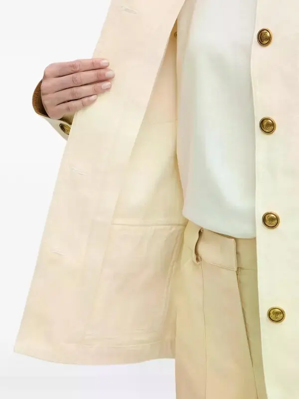 Luisa Spagnoli Contrast Collar Patch-pocket Jacket