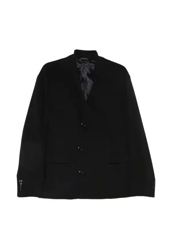 Giorgio Armani Collarless Single-breasted Jacket