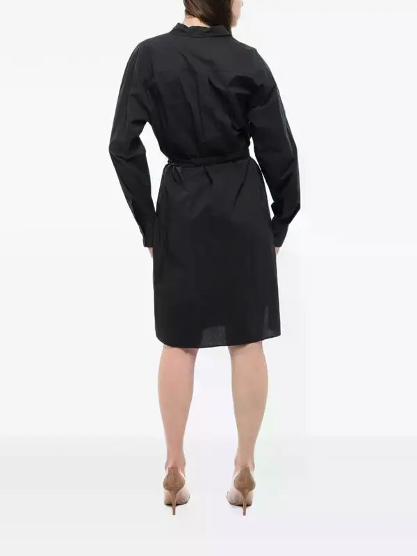 Woolrich Belted Long-sleeve Shirt Mini Dress