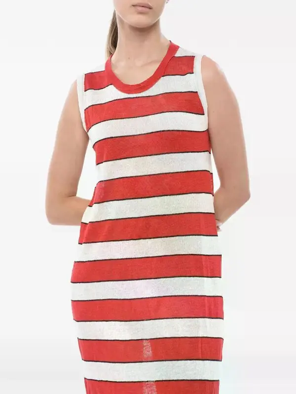 Woolrich Maxi Striped Sleeveless Dress