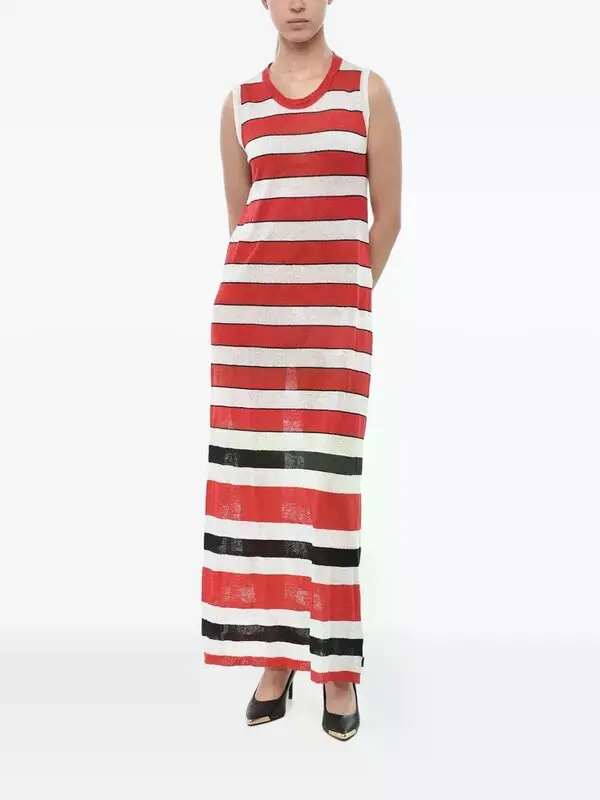 Woolrich Maxi Striped Sleeveless Dress