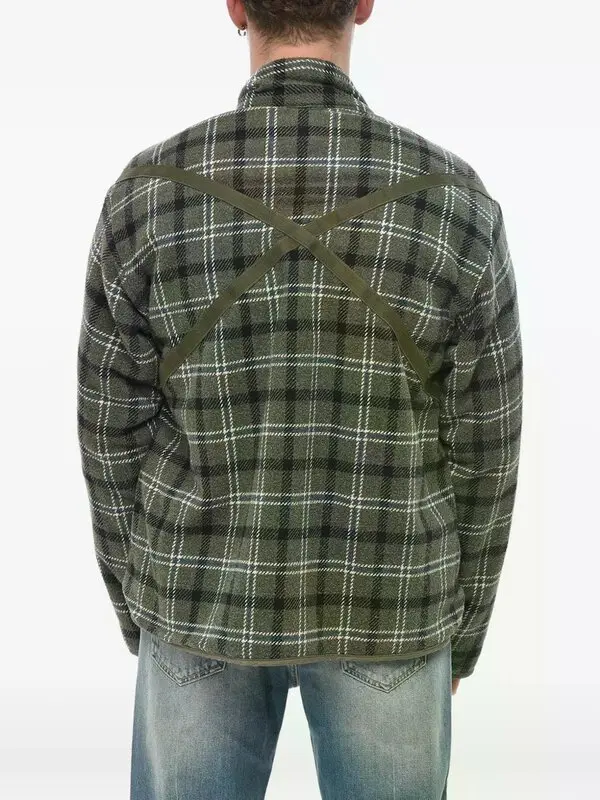 GREG LAUREN Reversible Checked Overshirt