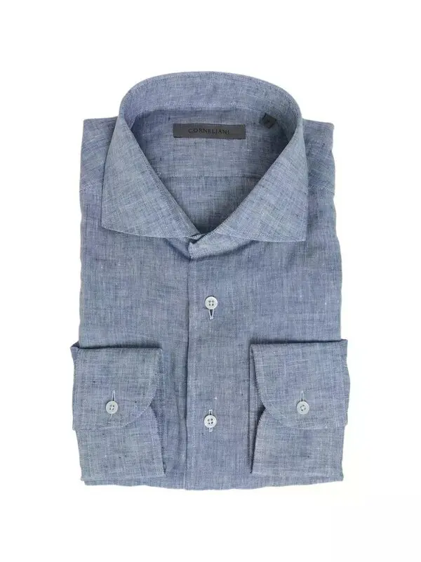 Corneliani French Collar Linen Shirt