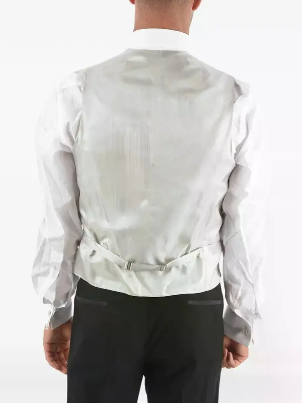 Corneliani Single-breasted Satin Waistcoat