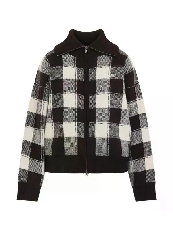 GOLDEN GOOSE Check-pattern Zip-up Cardigan